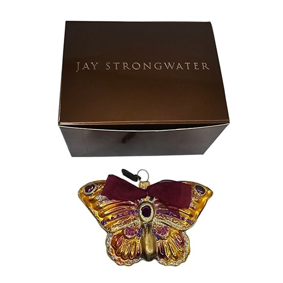 Jay Strongwater | Holiday | Jay Strongwater Butterfly Ornament With Box ...